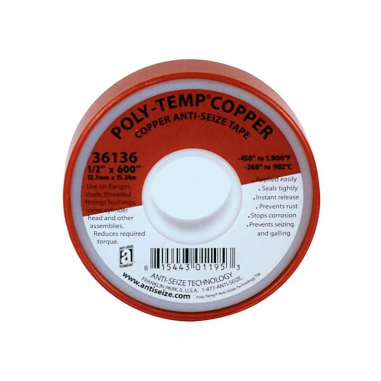 Authorized Distributor of Poly-Temp Copper Anti-Seize Tape - Size 1/2 ...